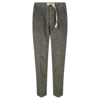 White Sand Pantalone Velluto Righe - - Trousers - Herren - Gr&uuml;n - M