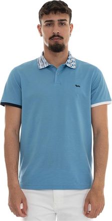 Harmont & Blaine Homme, Tops, Bleu, Taille: 6XL Lrq375 Polo &agrave; Manches Courtes