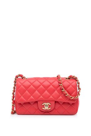 Chanel mini sac à bandoulière Rectangular Single Flap (2019) - Rouge