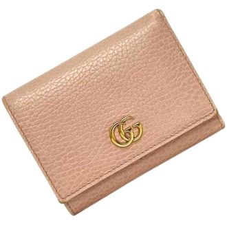 Gucci Portefeuille en cuir Pre-owned - Femme - Pre-owned - Beige - Taille: ONE Size