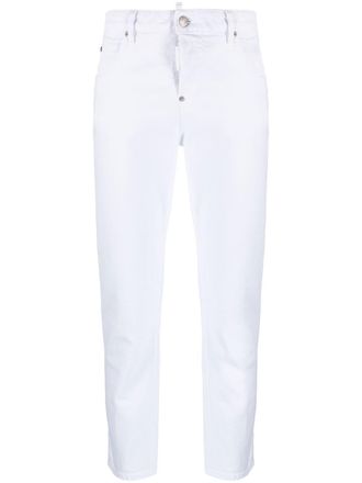 Dsquared2 jean &agrave; coupe courte - Blanc