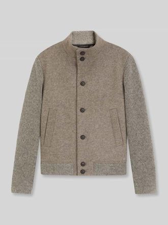 HUGO BOSS Regular Fit Bomberjacke mit Woll-Anteil Model Charly