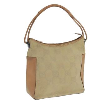 Gucci Pre-owned Toile sacs-gucci - Femme - Pre-owned - Beige - Taille: ONE Size