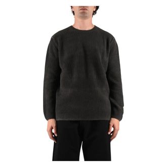 C.P. Company C.p. Company - Pull &agrave; col rond en chenille de coton - Homme - Pulls - Noir - Taille: XL