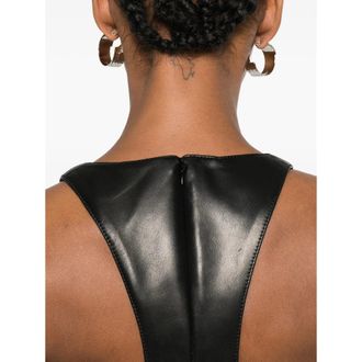 Givenchy Lambskin A-Line Dress - Black
