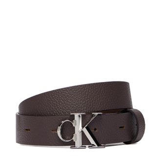 Calvin Klein Dameng&uuml;rtel Calvin Klein Facet Ck Buckle Pebble LV04F7060G Braun