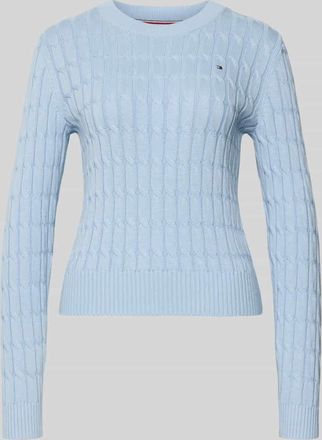Tommy Hilfiger Slim Fit Strickpullover aus reiner Baumwolle