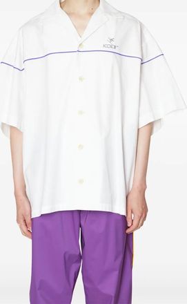 Kolor chemise brodée à manches courtes - Blanc