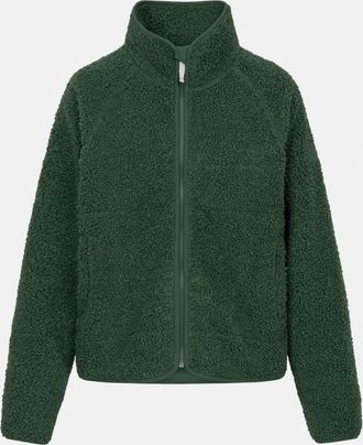 Derbe Derbe Damen Fleecejacke Kuschelby Gr&uuml;n Teddy