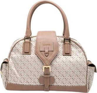 Loewe Sac &agrave; main en toile Pre-owned - Femme - Pre-owned - Beige - Taille: ONE Size