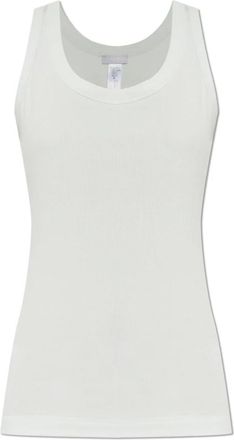 Hanro Femme, Tops, Blanc, Taille: 38 FR Débardeur côtelé en coton
