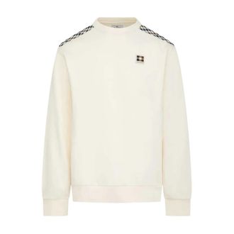 Aquascutum Small Logo Crewneck - - Sweatshirts & Hoodies - Herren - Wei&szlig; - XL