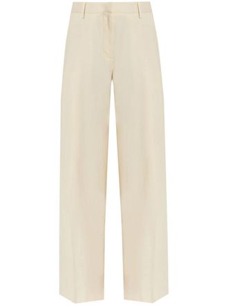 Helmut Lang pantalon &agrave; coupe ample - Blanc