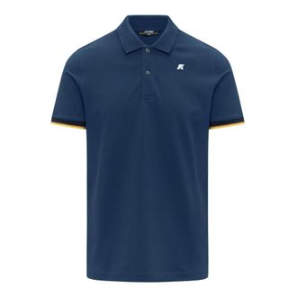 K-Way Piqu&eacute; Stretch Polo - - Tops - Herren - Blau - 2XL