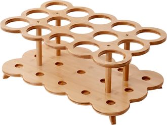 Generic Weinregal für Die Arbeitsplatte, Weinregal aus Holz, Umgekehrtes Design, Einfach zu Montieren, Schön und Stilvoll, Geeignet für Zuhause, Cafés und Bar