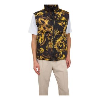 Versace Jeans Couture Homme, Vestes, Multicolore, Taille: 2XL Gilet Élégant pour un Look Moderne