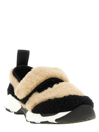 Marni Womens Bicolor Lamb Leather Chunky Sneakers