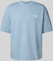 Carhartt Work in Progress T-Shirt mit geripptem Rundhalsausschnitt