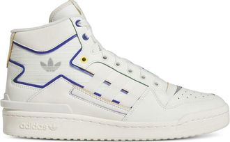 adidas Forum Exhibit Mid Blue Sneakers - Weiß
