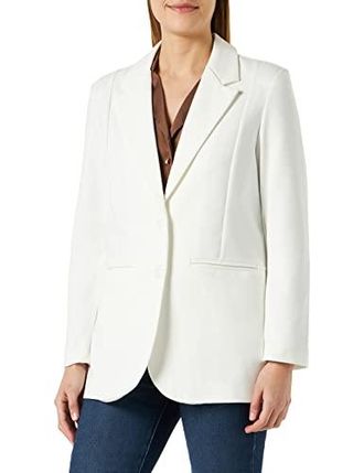 Ichi Ihkate Sus Oversize BL Blazer d&eacute;contract&eacute;, 114201/Cloud Dancer, L Femme
