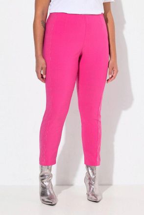 Miamoda Schlupfhose Bengalin-Hose elastischer Slim Fit Metallic-Druck