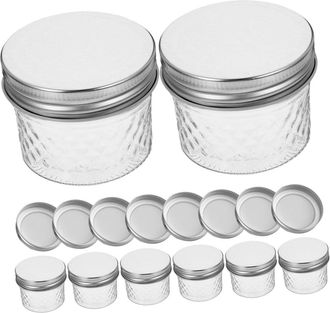 Cabilock Marmeladengläser Aus Glas Mit Deckel Transparente Kleine Gläser Als Honigbehälter Vorratsgläser Für Lebensmittel Glasgefäß Mit Abdichtung Salatdose Fü