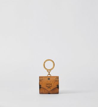 MCM AirPods-Etui in Visetos COGNAC VISETOS