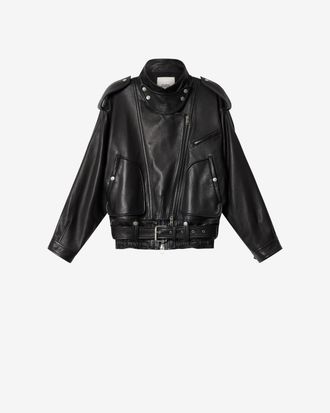 Isabel Marant Veste Farza En Cuir - Femme - Noir - Taille34 - Isabel Marant