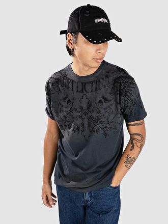 Affliction Winged Up T-Shirt grey vapor wash