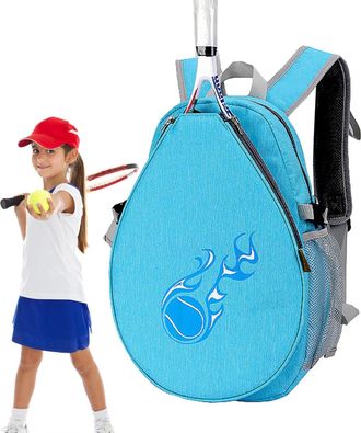 Generico Tennisschl&auml;ger-Rucksack, 70 cm, mit mehreren F&auml;chern, vielseitig verwendbar, Badminton, Tennis, Schulrucksack f&uuml;r M&auml;nner, Frauen, Jugendliche, Fitness