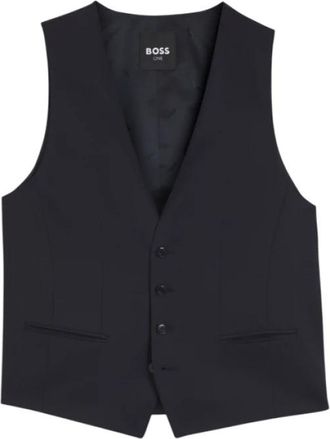HUGO BOSS H-Huge-Vest-B1.401 - Homme - Costumes - Bleu - Taille: 2XL