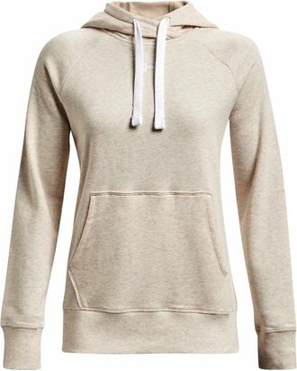 Under Armour Rival Fleece Hoodie - - Sport - Damen - Beige - L