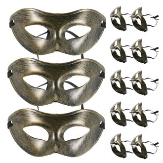 DOITOOL 15st&uuml;cke Halbmaske F&uuml;r Maskenb&auml;lle Maske F&uuml;r Erwachsene Karnevals-Augenmaske Halloween-Maske F&uuml;r M&auml;nner Abschlussballmaske Kost&uuml;mmaske Elegante Maske 