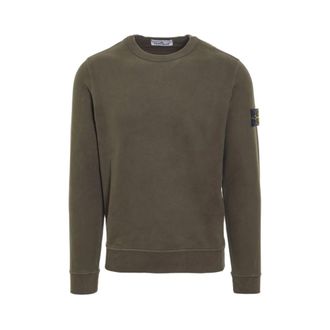 Stone Island Baumwoll-Jersey-Sweatshirt - - Sweatshirts & Hoodies - Herren - Gr&uuml;n - M