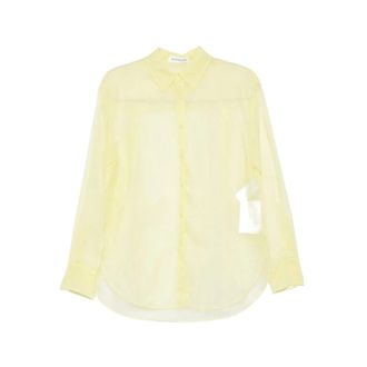 Frankie Shop Femme, Blouses et Chemises, Jaune, Taille: 38 FR Sheer Shirt