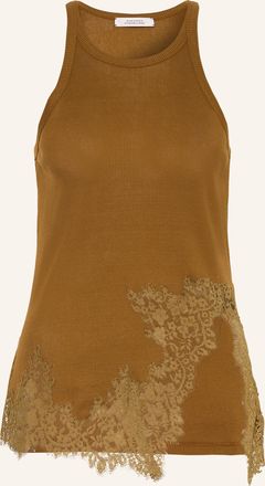 Dorothee Schumacher Dorothee Schumacher Top Pure Sleekness Mit Spitze braun