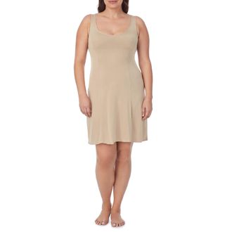 Jones New York Damen Silky Touch 38 Ärmelloses, Rutschfestes, Vollständiges Slip Voller Schlupf, Nude, Medium