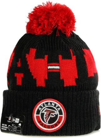 New Era NFL Pom Pom M&uuml;tze in Teamfarben - - Accessories - Herren - Schwarzk - ONE SIZE