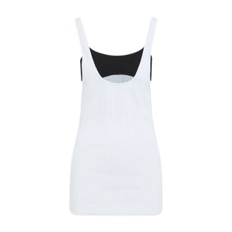 The Attico Geripptes Jersey Tanktop - - Tops - Damen - Blau - M