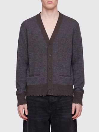 Ziggy Chen Cardigan 100% cachemire &agrave; col V et poches plaqu&eacute;es