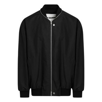 Jil Sander Homme, Vestes, Noir, Taille: L Blouson Bomber &Eacute;l&eacute;gant