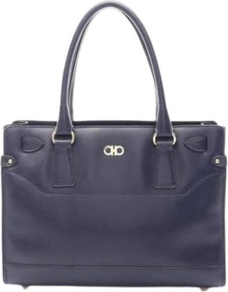 Ferragamo Handbag Pre-owned - Femme - Pre-owned - Bleu - Taille: ONE Size