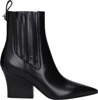 Valentino Garavani Femmes Bottines Cuir Noir