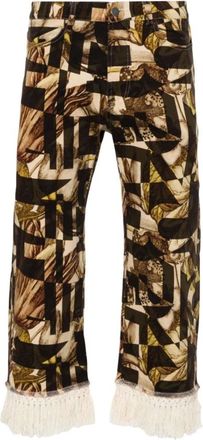 Pierre-Louis Mascia Femme, Pantalons, Multicolore, Taille: 36 FR Cropped Pantalons