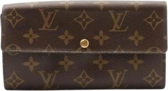Louis Vuitton Portefeuille long (bi-pli) Pre-owned - Femme - Pre-owned - Brun - Taille: ONE Size