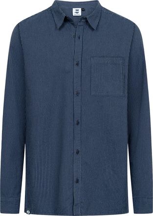 Hanseheld Schnieker Fischer Hemd Herren Blau Wei&szlig; Gestreift Fischerhemd GOTS Organic S