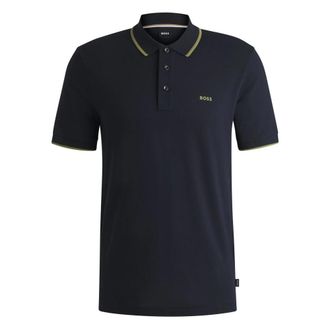 HUGO BOSS Gestreiftes Poloshirt - - Tops - Herren - Blau - 3XL