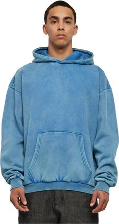 Urban Classics Herren Kapuzenpullover Stone Washed Hoody royal 3XL