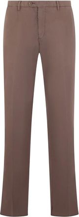 Fedeli Homme, Pantalons, Brun, Taille: L Pantalon &Eacute;l&eacute;gant Taille Haute
