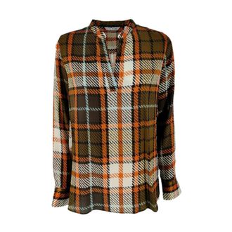 Caliban Satinhemd - - Blouses & Shirts - Damen - Mehrfarbig - XS